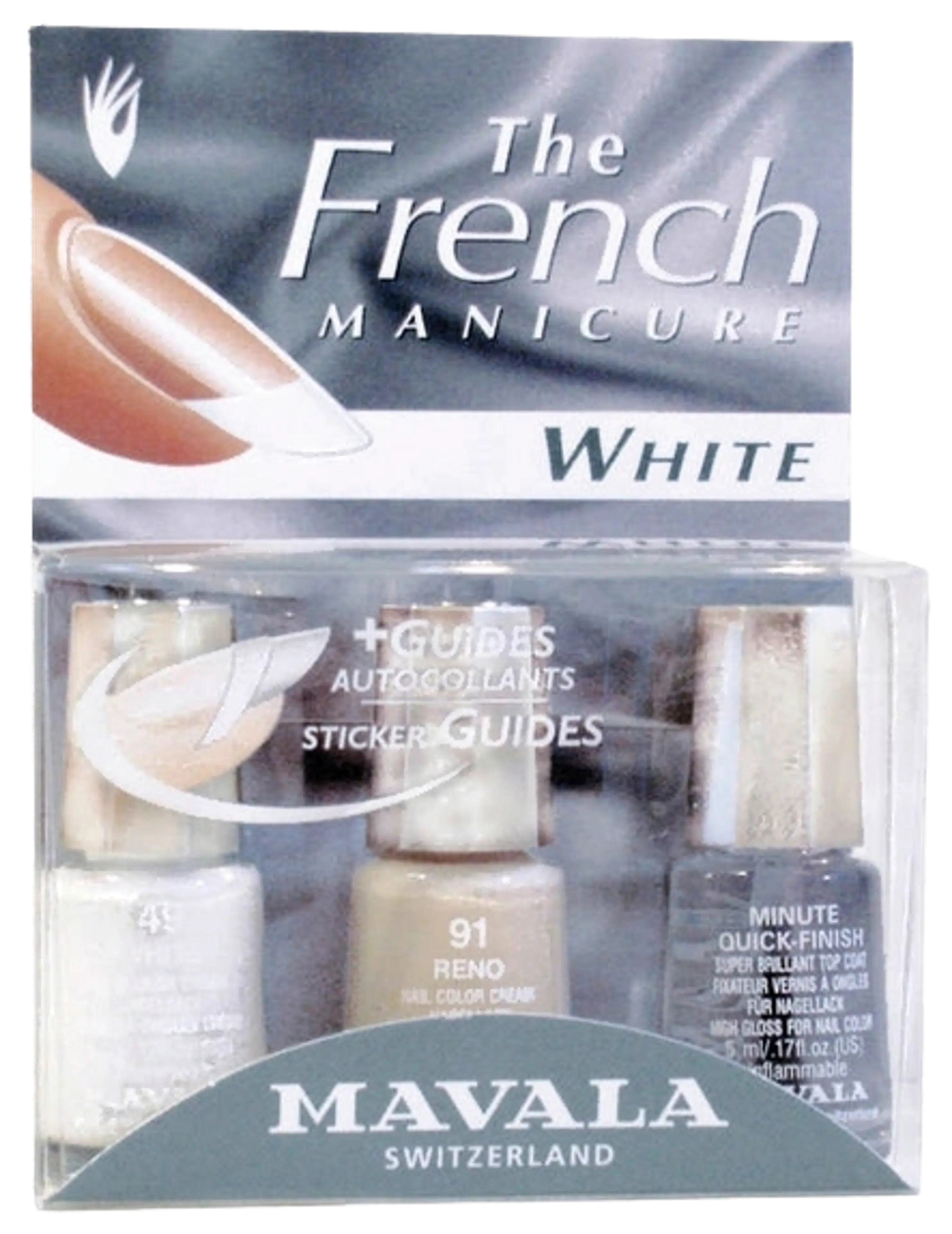 Mavala 3x5ml Franch Manicure Kit White ranskalainen manikyyri valkoinen ...
