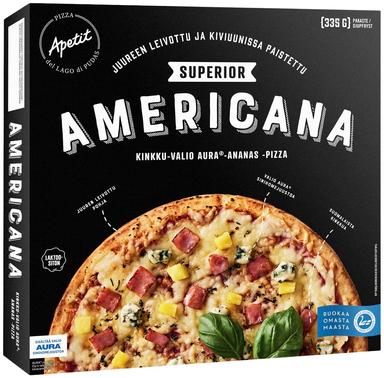Apetit Superior Americana Pizza pakaste 335g | S-kaupat ruoan verkkokauppa