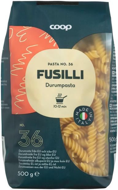Coop Fusilli pasta 500 g | S-kaupat ruoan verkkokauppa