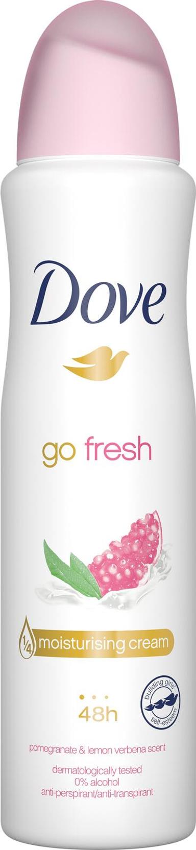 Dove Go Fresh Pomegranate Antiperspirantti Deodorantti Spray 48 h suoja ...