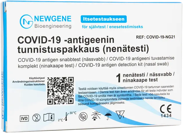 NEWGENE COVID-19 Antigeeni tunnistuspakkaus (nenätesti) 1kpl | Sokos ...