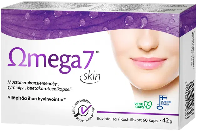 Omega7 Skin ravintolisä 60 kaps. | Sokos verkkokauppa