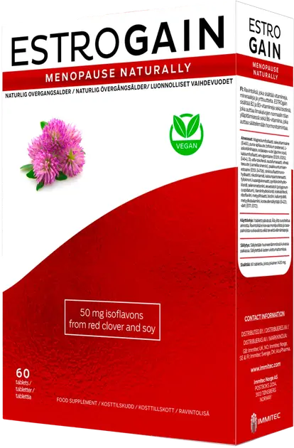 Estrogain vegan ravintolisä 60 tabl. | Sokos verkkokauppa