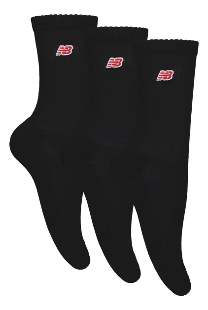 New Balance NB Patch Logo Crew 3-pack sukat | Sokos verkkokauppa