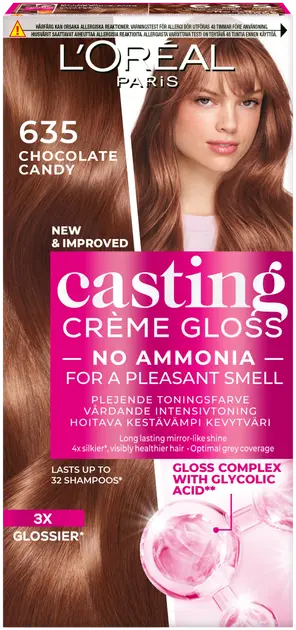 L'Oréal Paris Casting Crème Gloss 635 Chocolate Candy Tummanvaalea ...