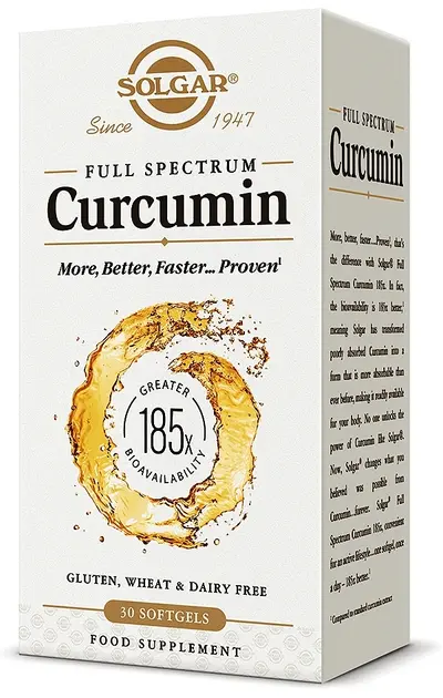 Solgar Full Spectrum Curcumin ravintolisä 30 kaps. | Sokos verkkokauppa