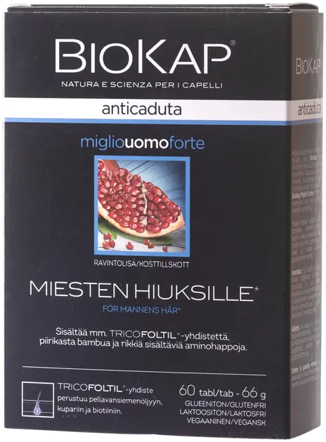 Biokap Anticaduta miglio uomo forte 60 tabl. | Sokos verkkokauppa