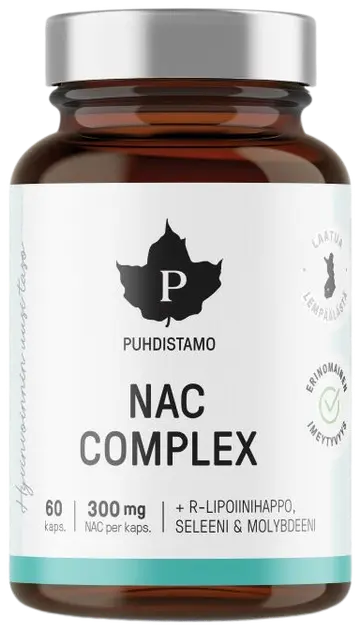 Puhdistamo NAC Complex 60 kapselia | Sokos verkkokauppa