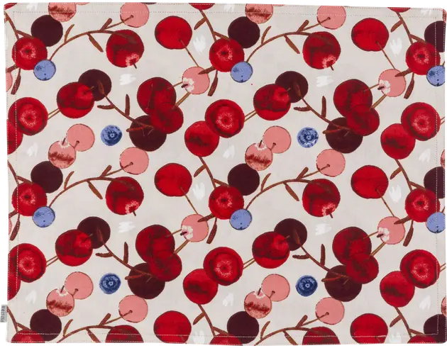 Pentik Karpalo akryylipinnoitettu pöytätabletti punainen 35x45 cm ...