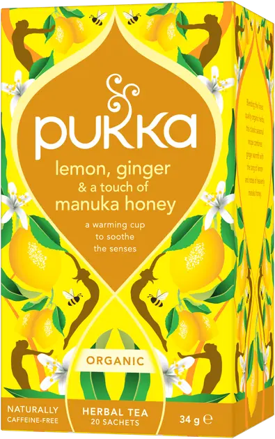 Pukka Lemon Ginger and touch of Manuka Honey yrttitee 20pss | Sokos ...