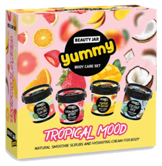 Beauty Jar Yummy! Tropical Mood Body Set lahjapakkaus | Sokos verkkokauppa