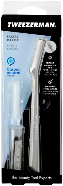 TWEEZERMAN Facial Razor 1pcs. | Sokos verkkokauppa