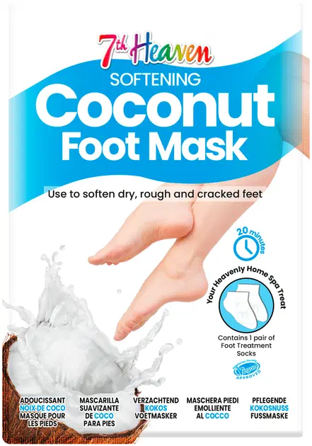 7th Heaven Coconut Foot Mask sukat 1 Pari | Sokos verkkokauppa