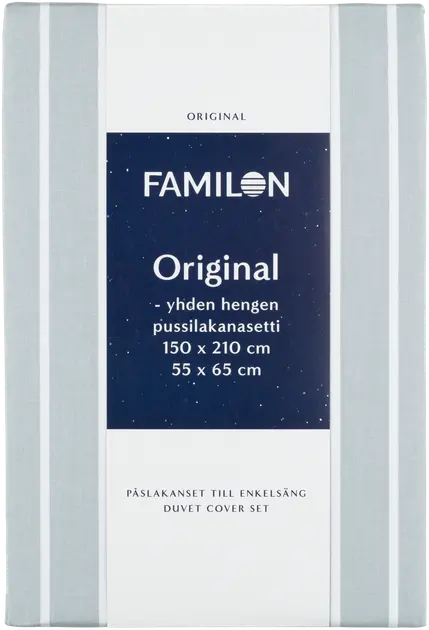 Familon pussilakanasetti Relife 150x210+55x65cm vaaleanharmaa | Sokos ...