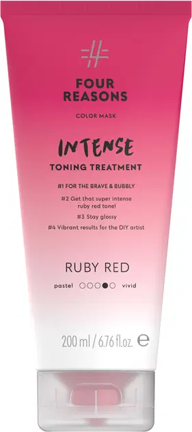 Four Reasons Color Mask Intense Toning Treatment Ruby Red sävyttävä ...