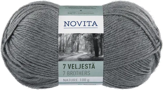 Novita lanka 7 Veljestä Nature 100g 048 | Sokos verkkokauppa