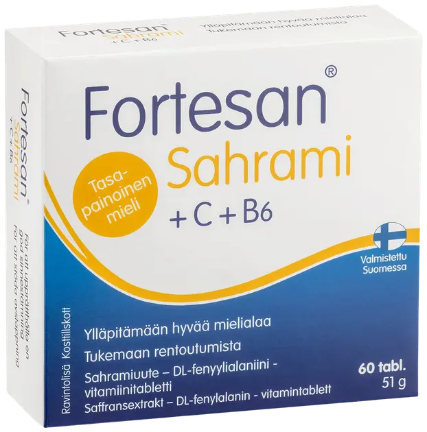 Fortesan Sahrami + C + B6 Sahramiuute – DL-fenyylialaniini - vitamiini ...