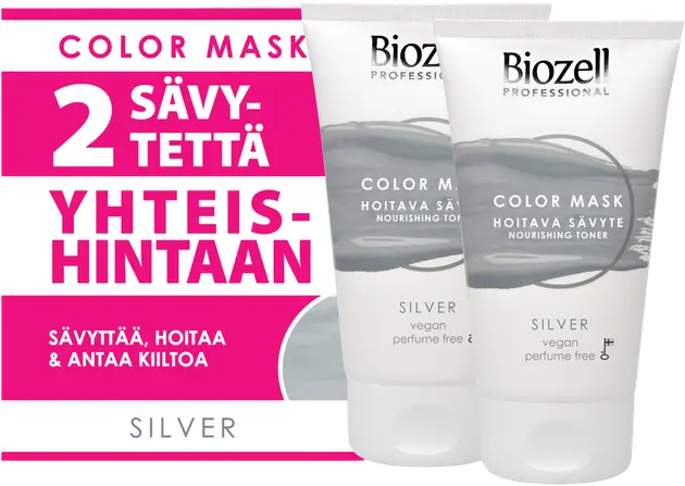 Biozell Professional Color Mask 2-pack Silver | Sokos verkkokauppa