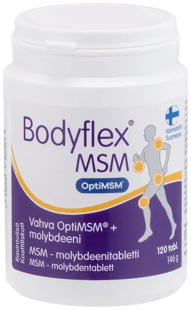Bodyflex MSM MSM-molybdeenitabletti 120 tabl | Sokos verkkokauppa
