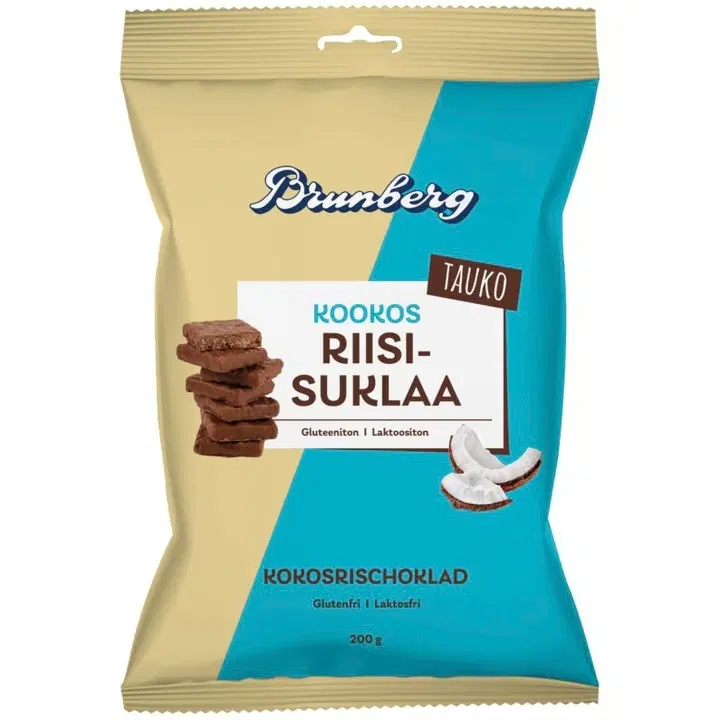 Brunberg Tauko Kookosriisisuklaa 200g | S-kaupat ruoan verkkokauppa