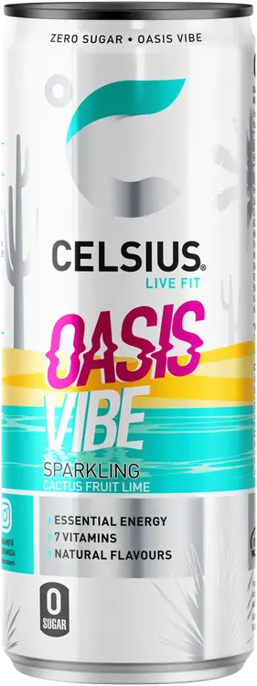 CELSIUS Oasis Vibe kaktus lime energiajuoma 355 ml | S-kaupat ruoan ...