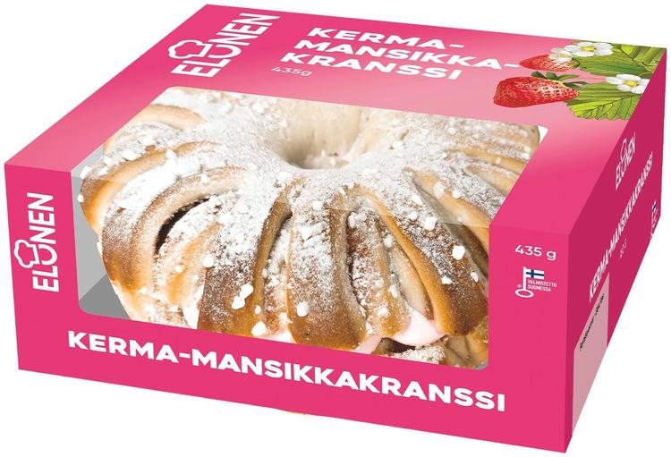 Elonen Kerma-mansikkakranssi 435g | S-kaupat ruoan verkkokauppa