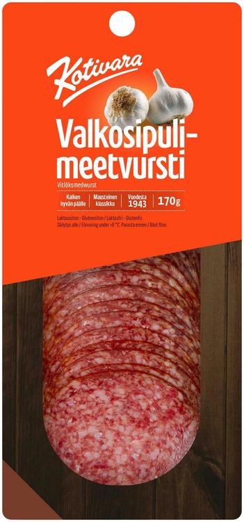 Kotivara Valkosipulimeetvursti 170 g | S-kaupat ruoan verkkokauppa