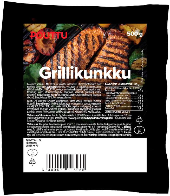 Pouttu Grillikunkku 500g | S-kaupat ruoan verkkokauppa