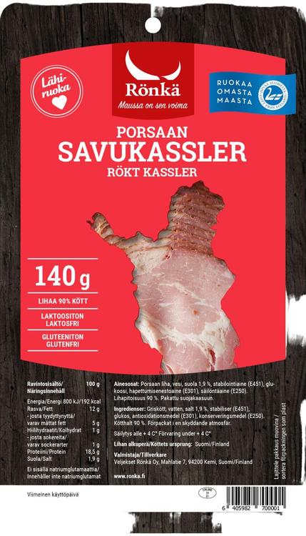 Rönkä Porsaan savukassler 140g siivu | S-kaupat ruoan verkkokauppa
