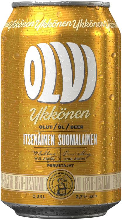 OLVI Ykkönen 2,7 % olut 0,33 l tlk | S-kaupat ruoan verkkokauppa