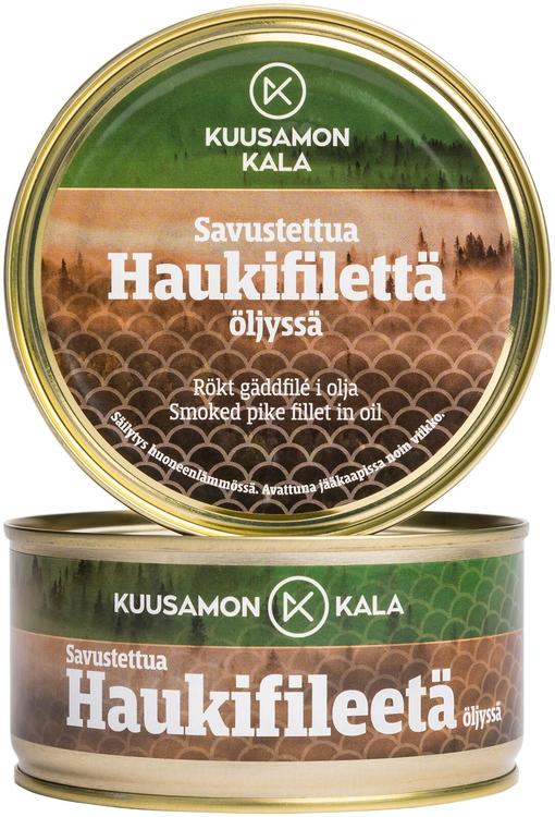 Kuusamon kala Savustettua haukifileetä öljyssä 240/180g | S-kaupat ruoan verkkokauppa