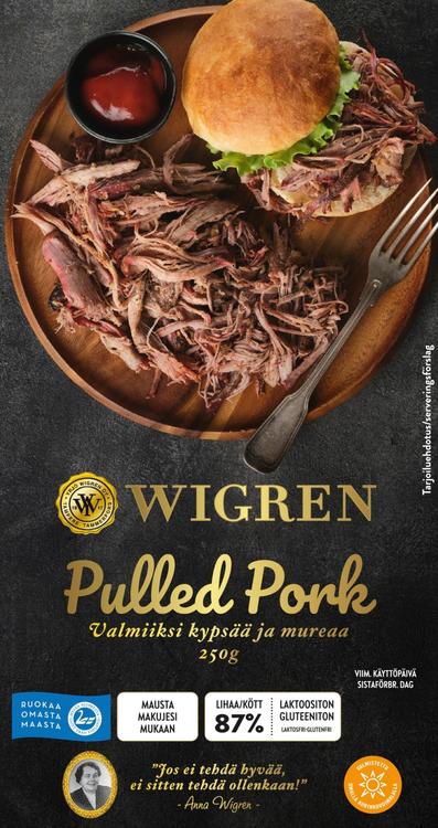 Wigren Pulled Pork 250 g | S-kaupat ruoan verkkokauppa