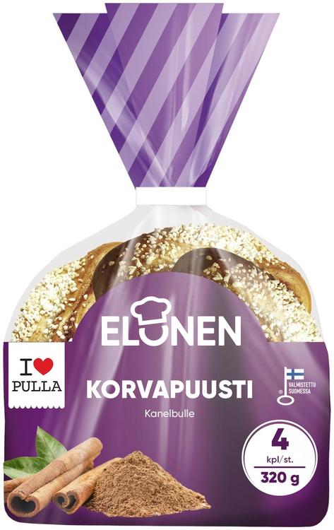 Elonen Korvapuusti 320g 4kpl/pss | S-kaupat ruoan verkkokauppa
