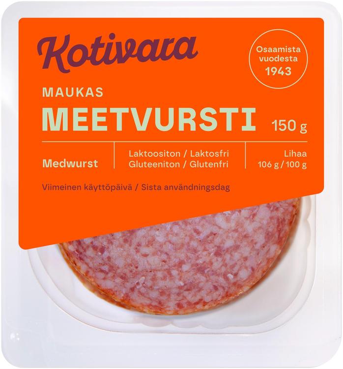 Kotivara Maukas Meetvursti 150 g | S-kaupat ruoan verkkokauppa