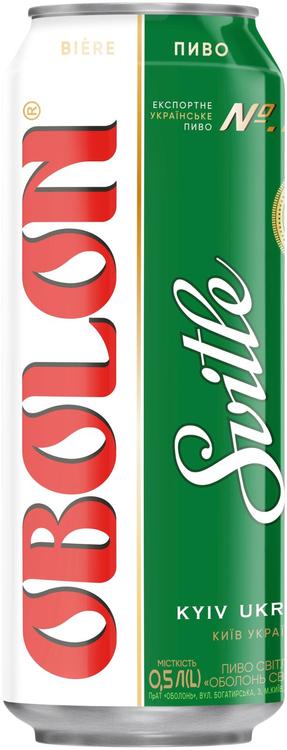 Obolon Svitle Lager olut 4,5% 50cl can | S-kaupat ruoan verkkokauppa