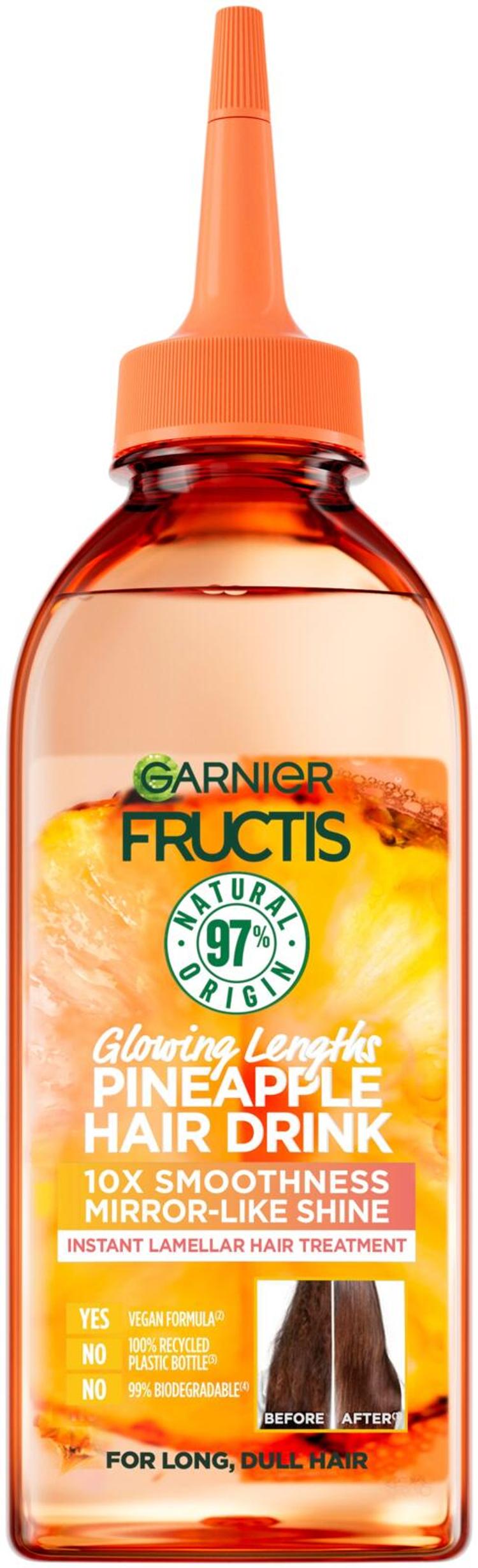 Garnier Fructis Hair Drink Pineapple Lamellar-hoitoaine kiillottomille ...