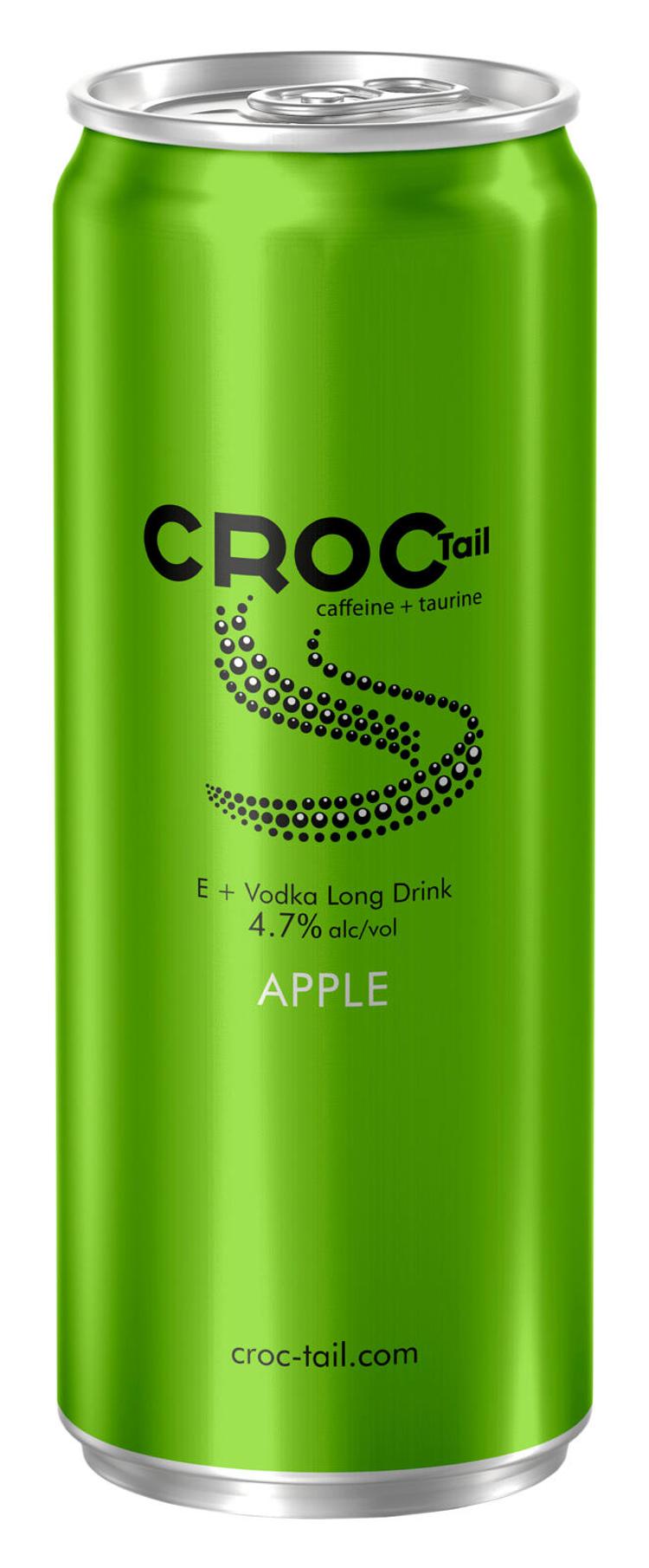 Croc Tail E + Vodka Long drink omena alkoholijuoma cocktail 4,7% 330ml ...