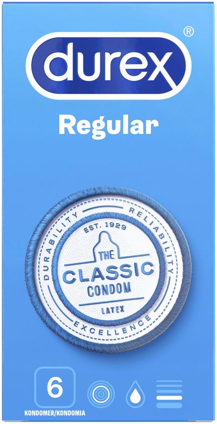 Durex 6 kpl Regular kondomi | S-kaupat ruoan verkkokauppa