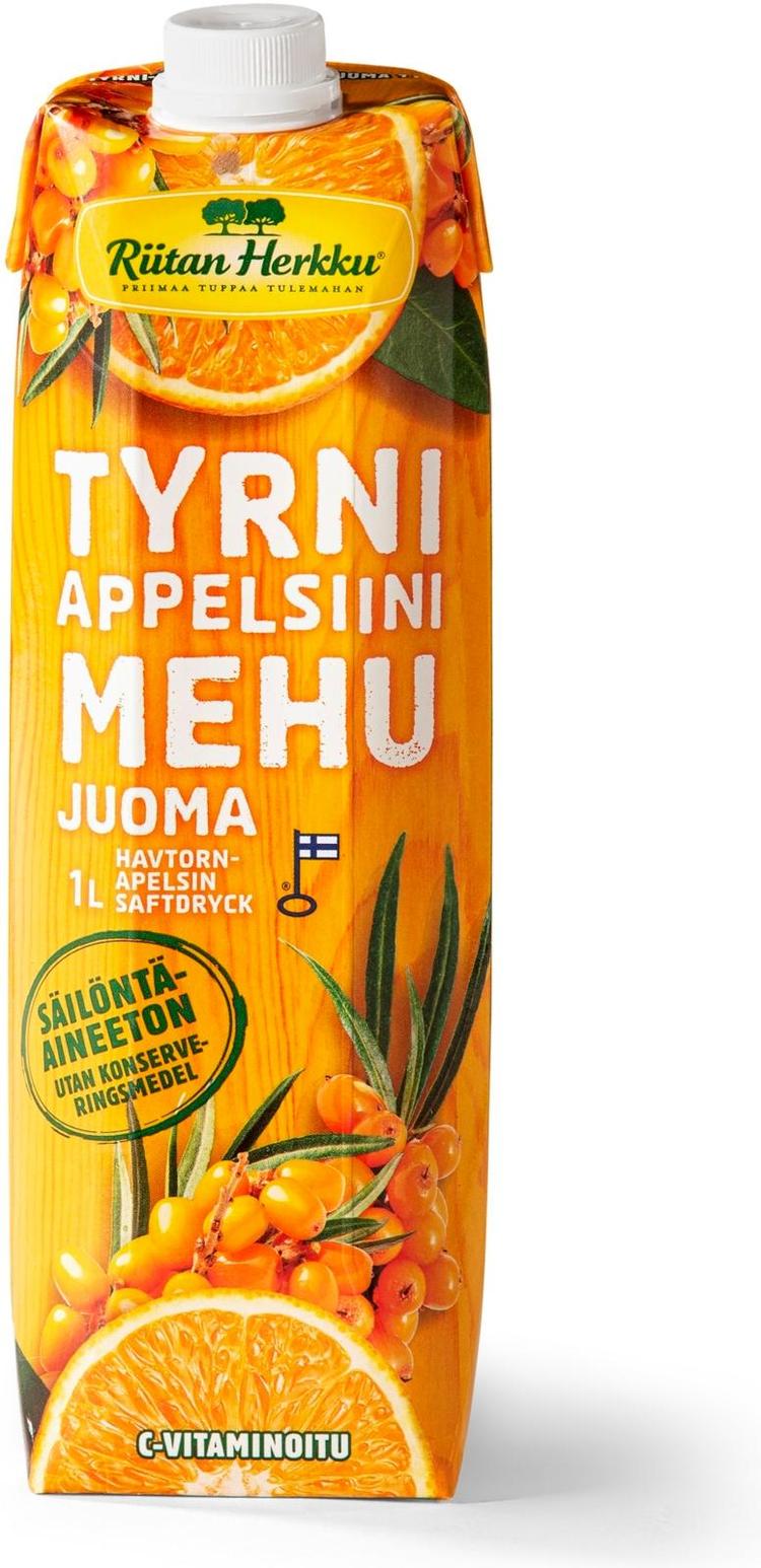 Riitan Herkku Tyrni-appelsiinimehujuoma 1 L | S-kaupat ruoan verkkokauppa