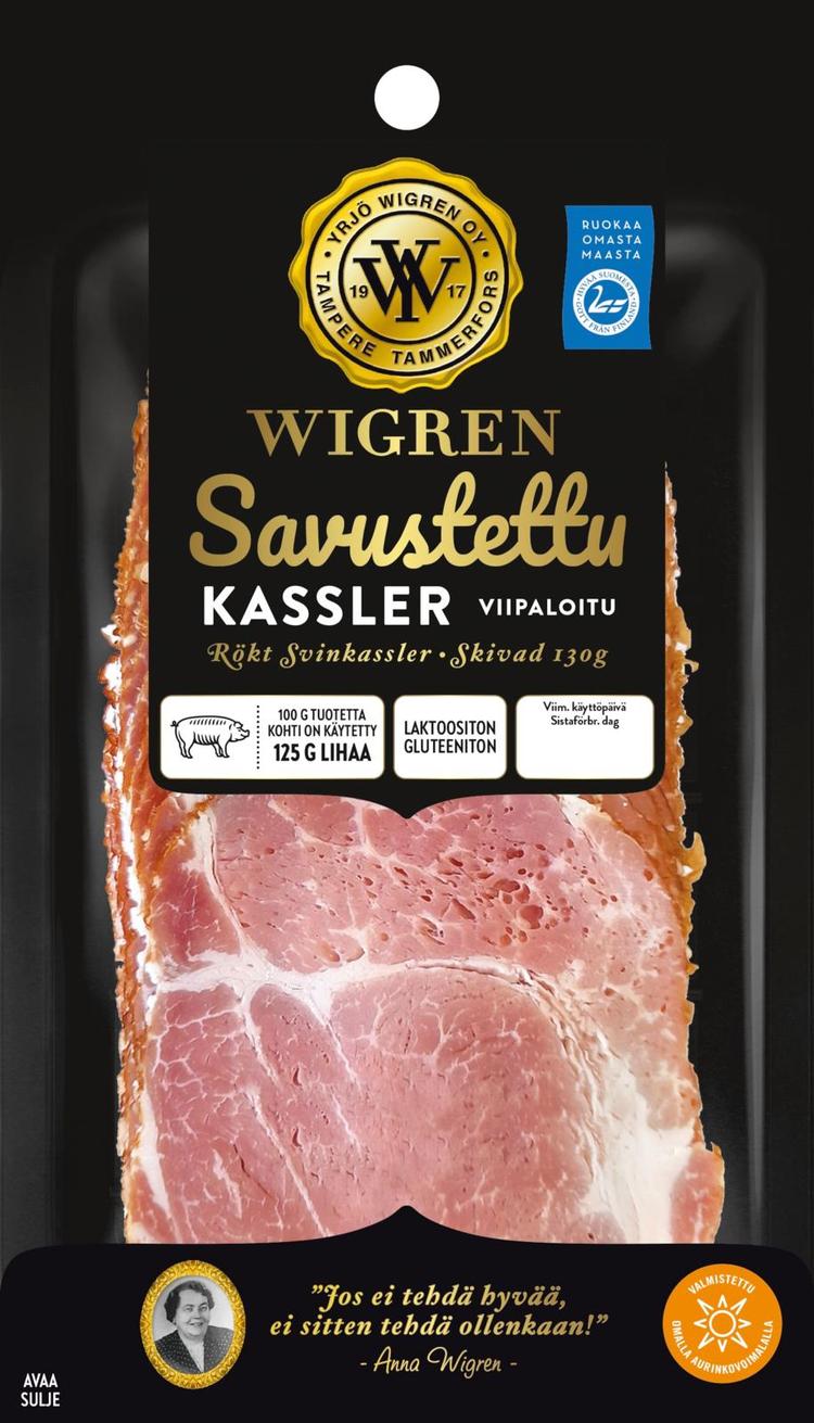 Wigren Savustettu Kassler 130g | S-kaupat ruoan verkkokauppa