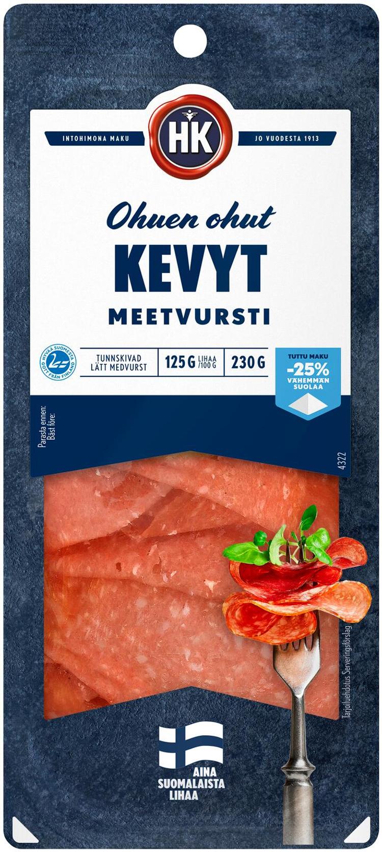 HK Ohuen ohut kevyt meetvursti 230 g | S-kaupat ruoan verkkokauppa