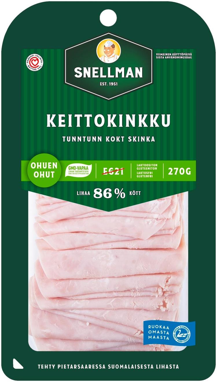 Snellman Ohuen ohut keittokinkku 270g | S-kaupat ruoan verkkokauppa