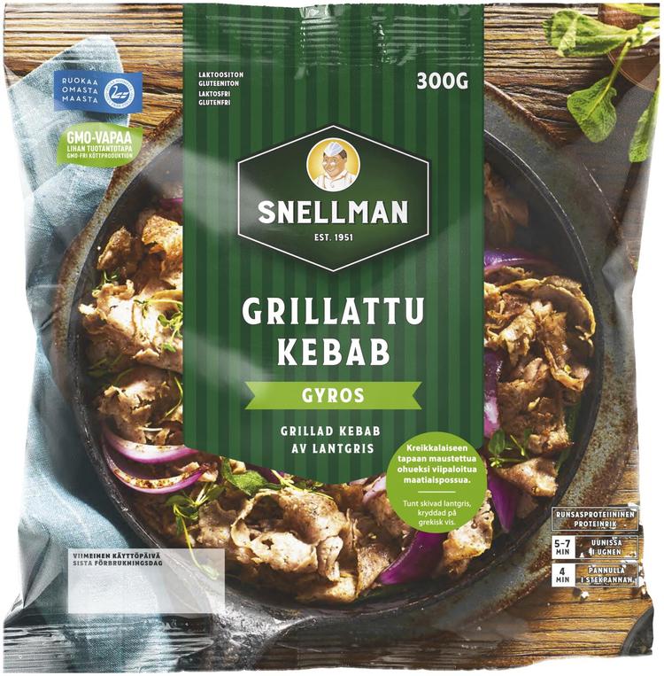 Snellman Grillattu kebab gyros 300 g | S-kaupat ruoan verkkokauppa
