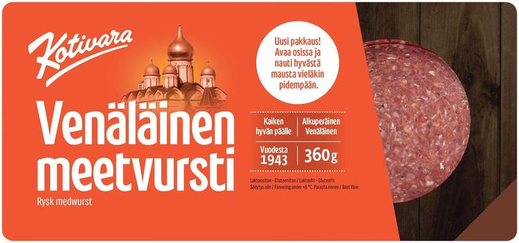 Kotivara Venäläinen meetvursti 360 g | S-kaupat ruoan verkkokauppa
