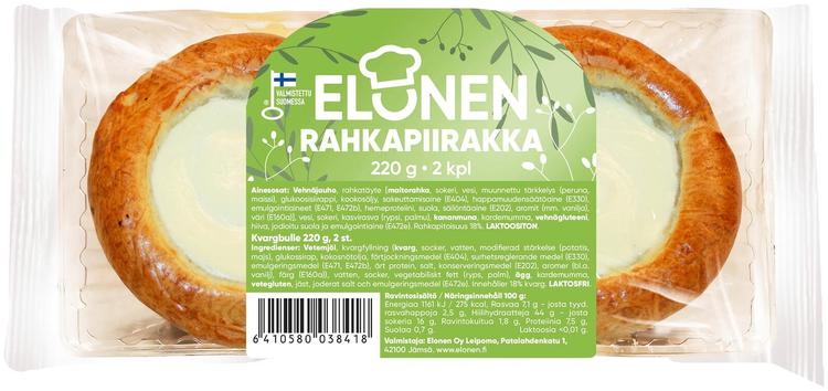 Elonen Rahkapiirakka 2kpl 220g | S-kaupat ruoan verkkokauppa