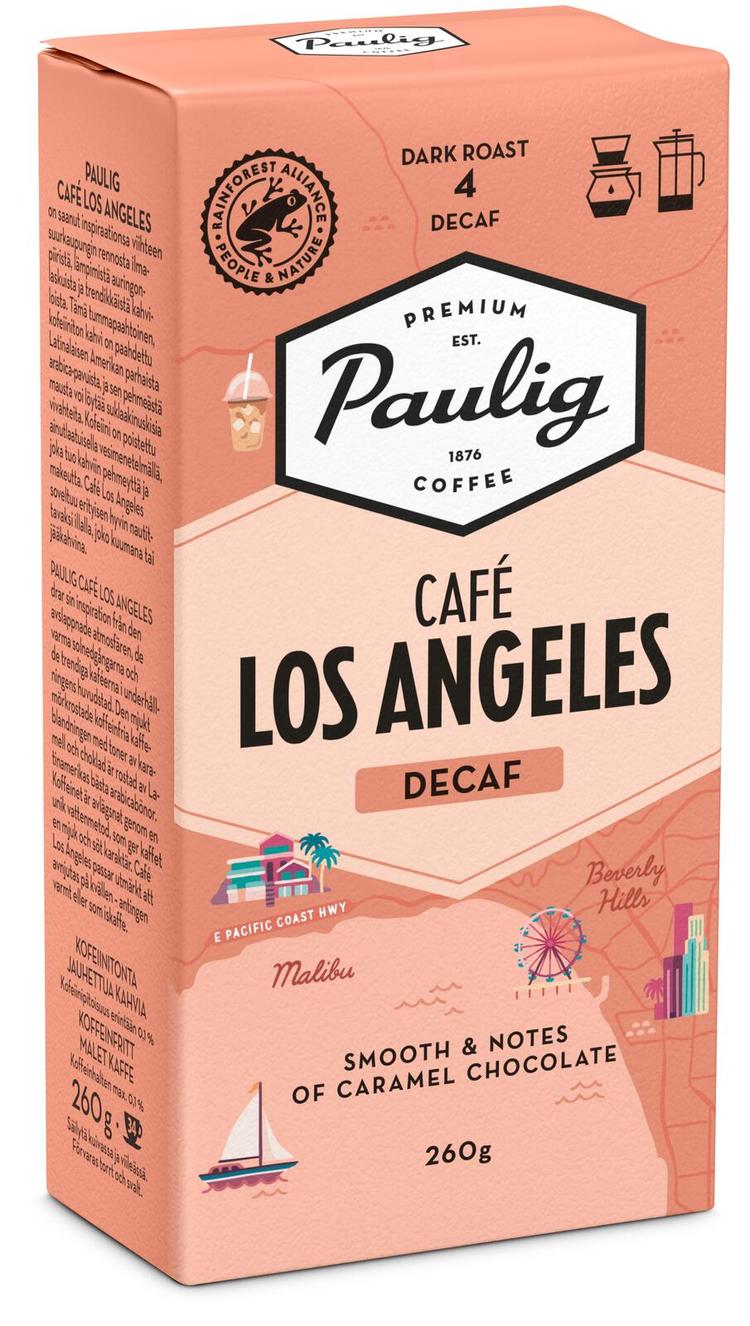 Paulig Café Los Angeles kofeiiniton kahvi suodatinjauhatus 260g | S ...