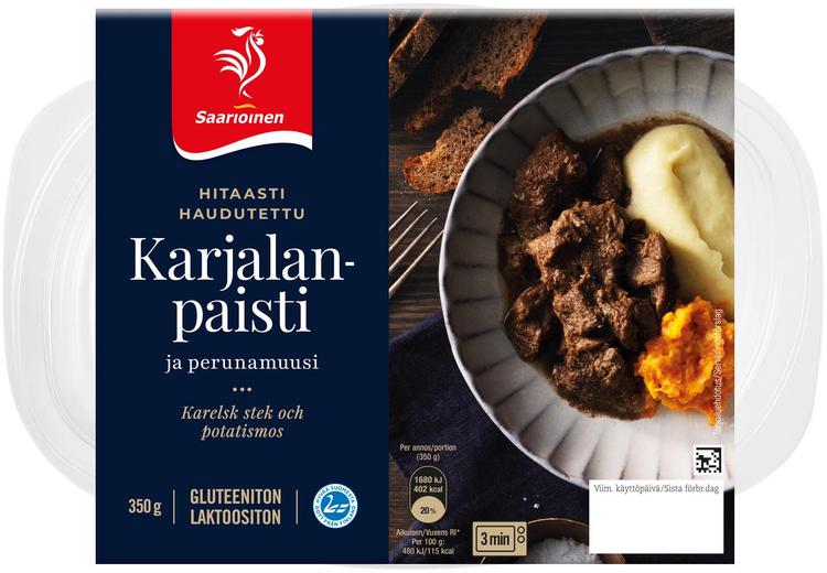 Saarioinen Karjalanpaisti ja perunamuusi 350g | S-kaupat ruoan verkkokauppa