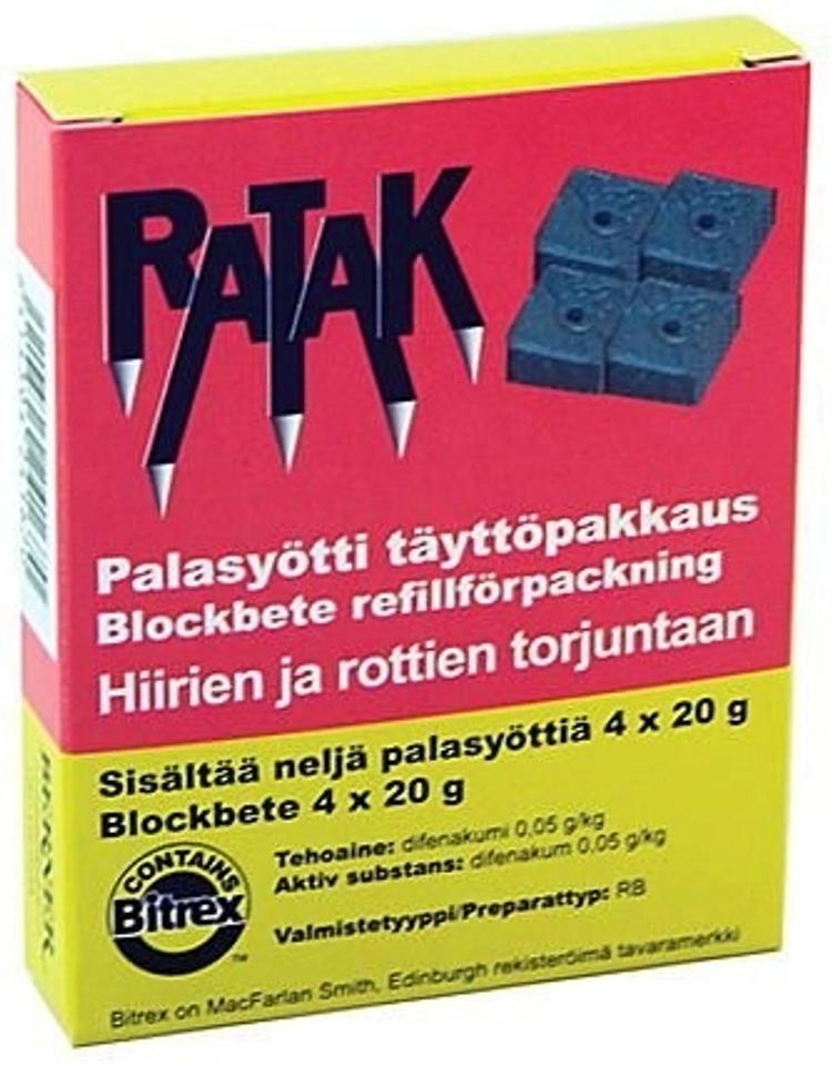 Ratak-palasyötti täyttöpakkaus 4x20g | S-kaupat ruoan verkkokauppa