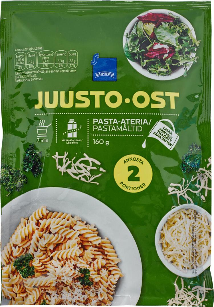 Rainbow 160g pasta-ateria juusto | S-kaupat ruoan verkkokauppa