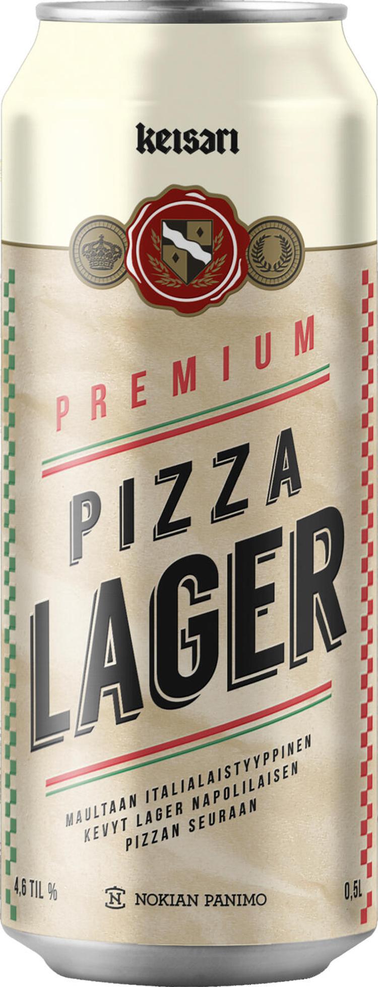Keisari Pizza Lager olut 4,6% 0,5l tölkki | S-kaupat ruoan verkkokauppa